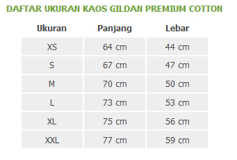 UKURAN KAOS – Grosir Kaos Polos Jogja Paling Murah Dan Lengkap